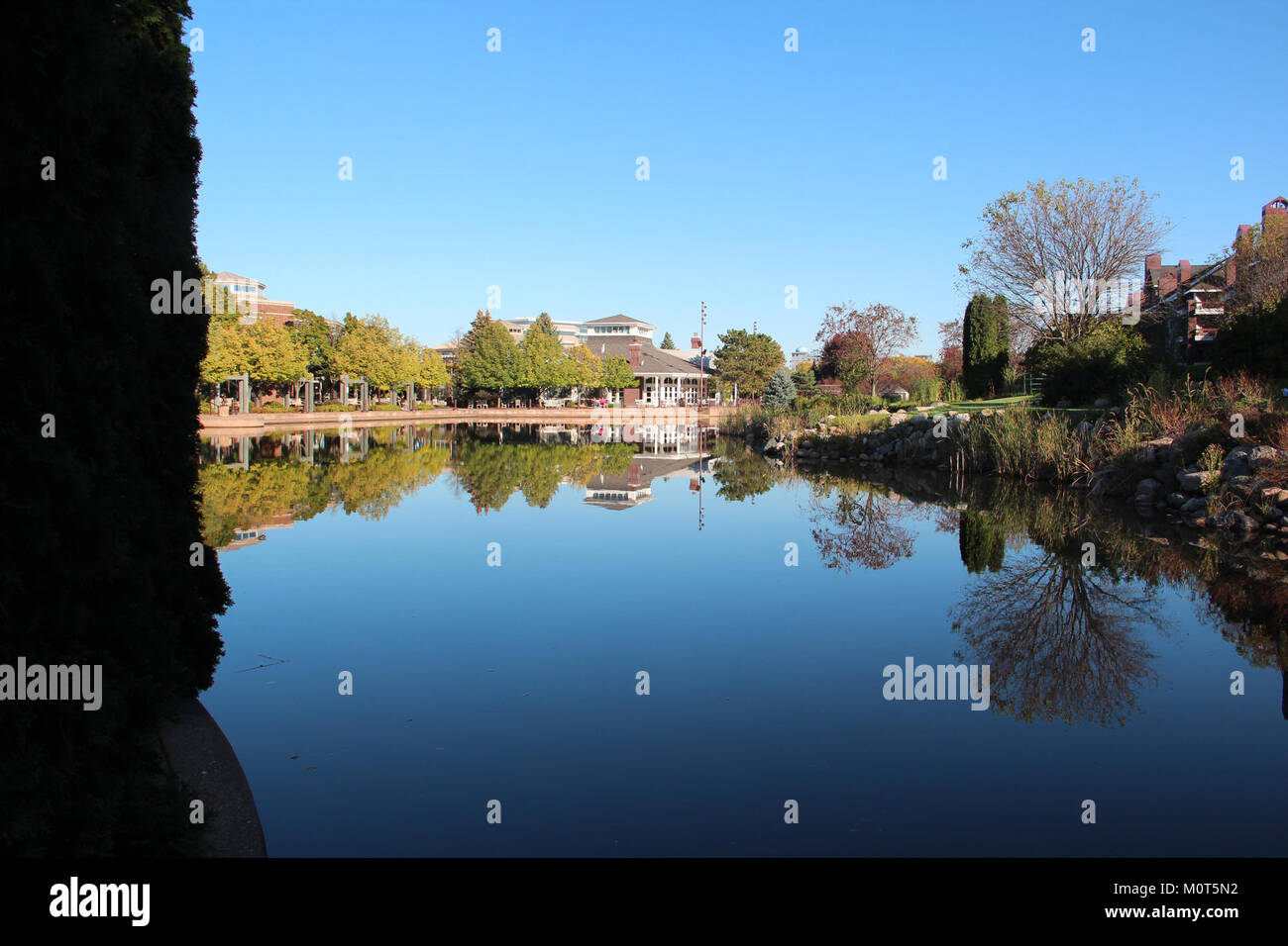 Centennial Lakes Park, Oct 2017 2 Stock Photo - Alamy