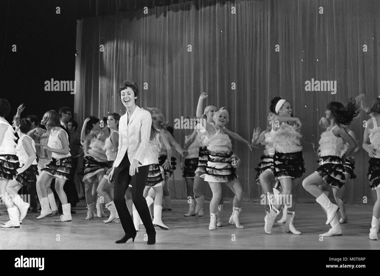 Catherine Valente performing on a show recorded at the RAI studio, part ...