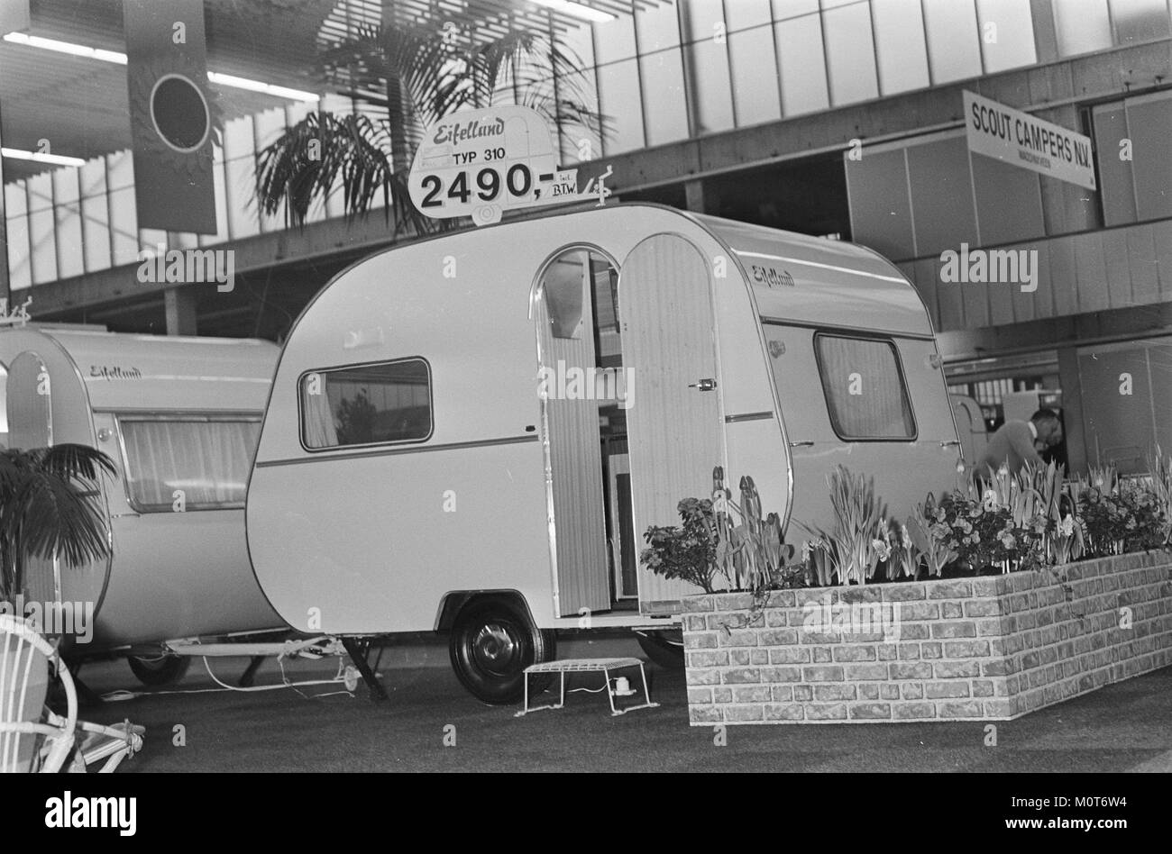 A photograph of the Caravan Exhibition at the RAI, featuring various ...