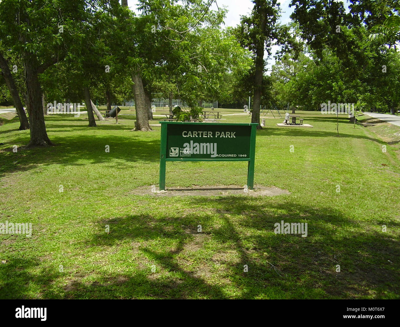 Carter Park in Houston, Texas, is a public park offering green spaces ...