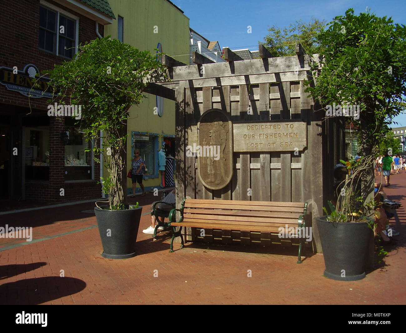 The Cape May Fishermen Memorial plaque honors the memory of those lost ...