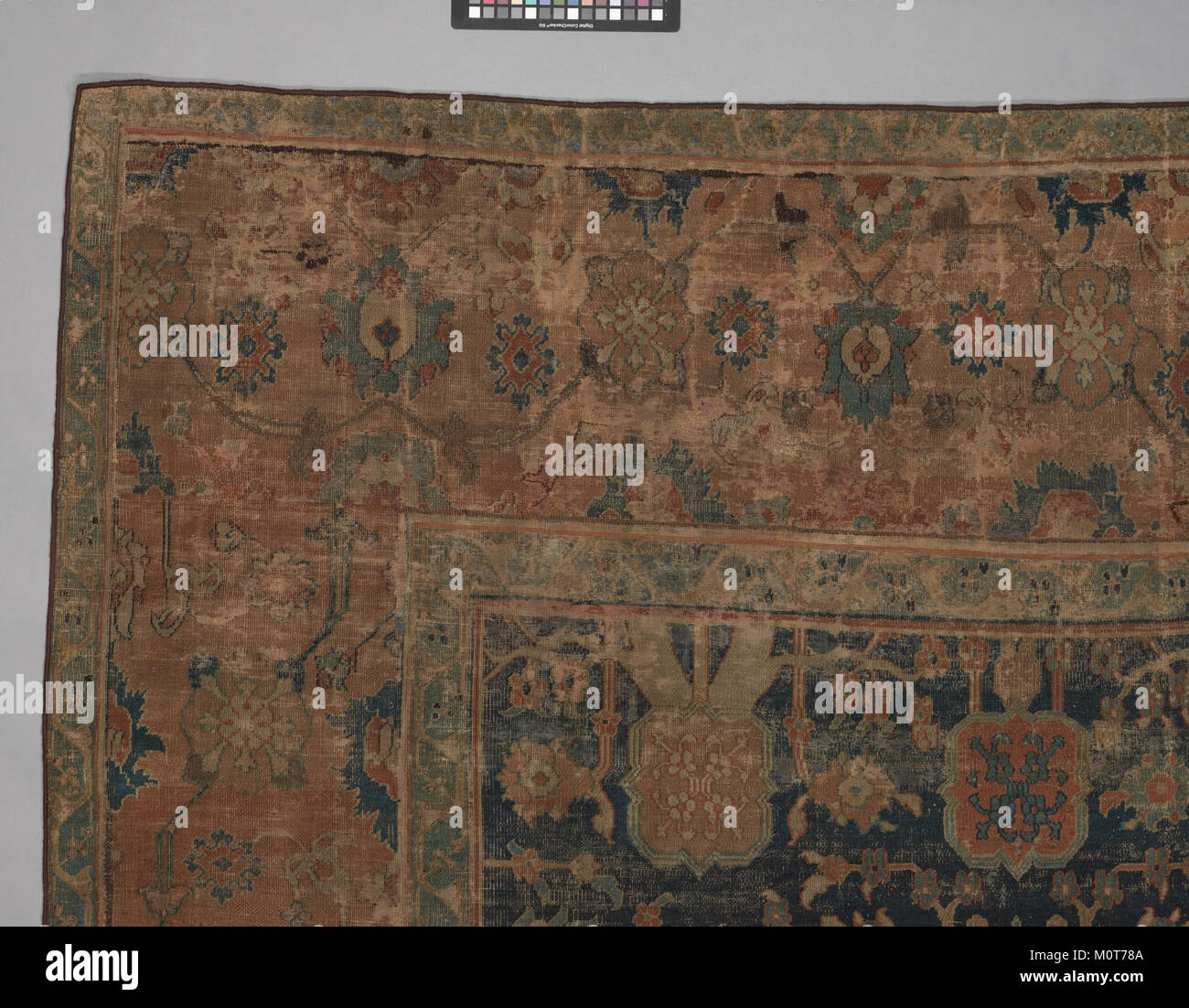 The carpet with a repeating tree design, housed in the Metropolitan ...