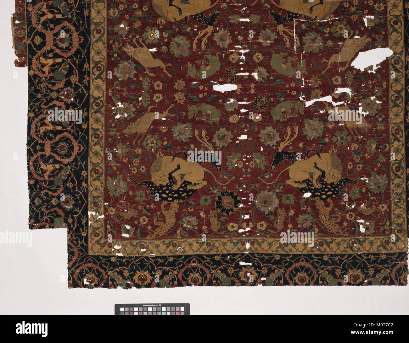 This carpet, housed in the Metropolitan Museum of Art, represents an ...