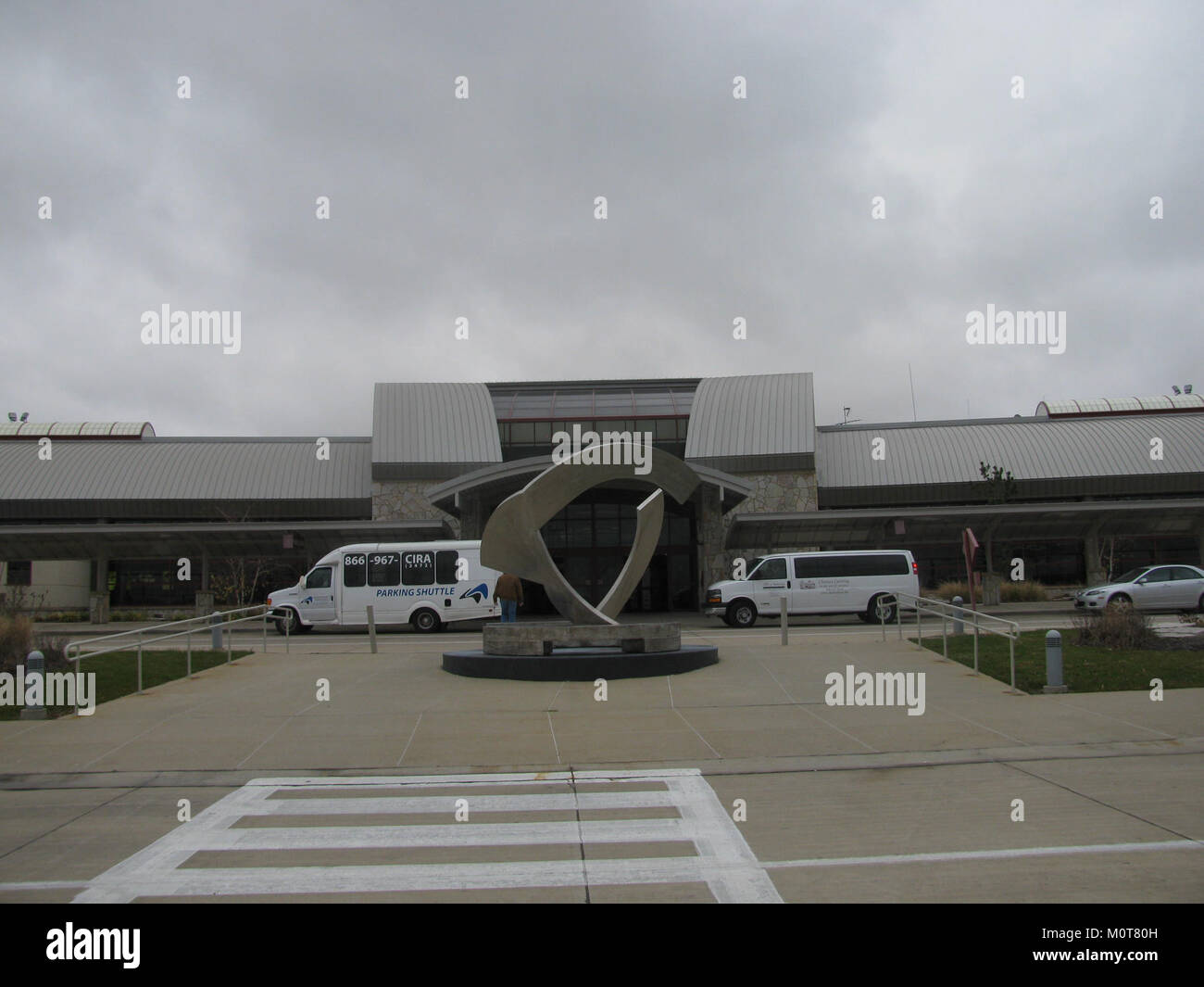 The entrance to Central Illinois Regional Airport, photographed in ...