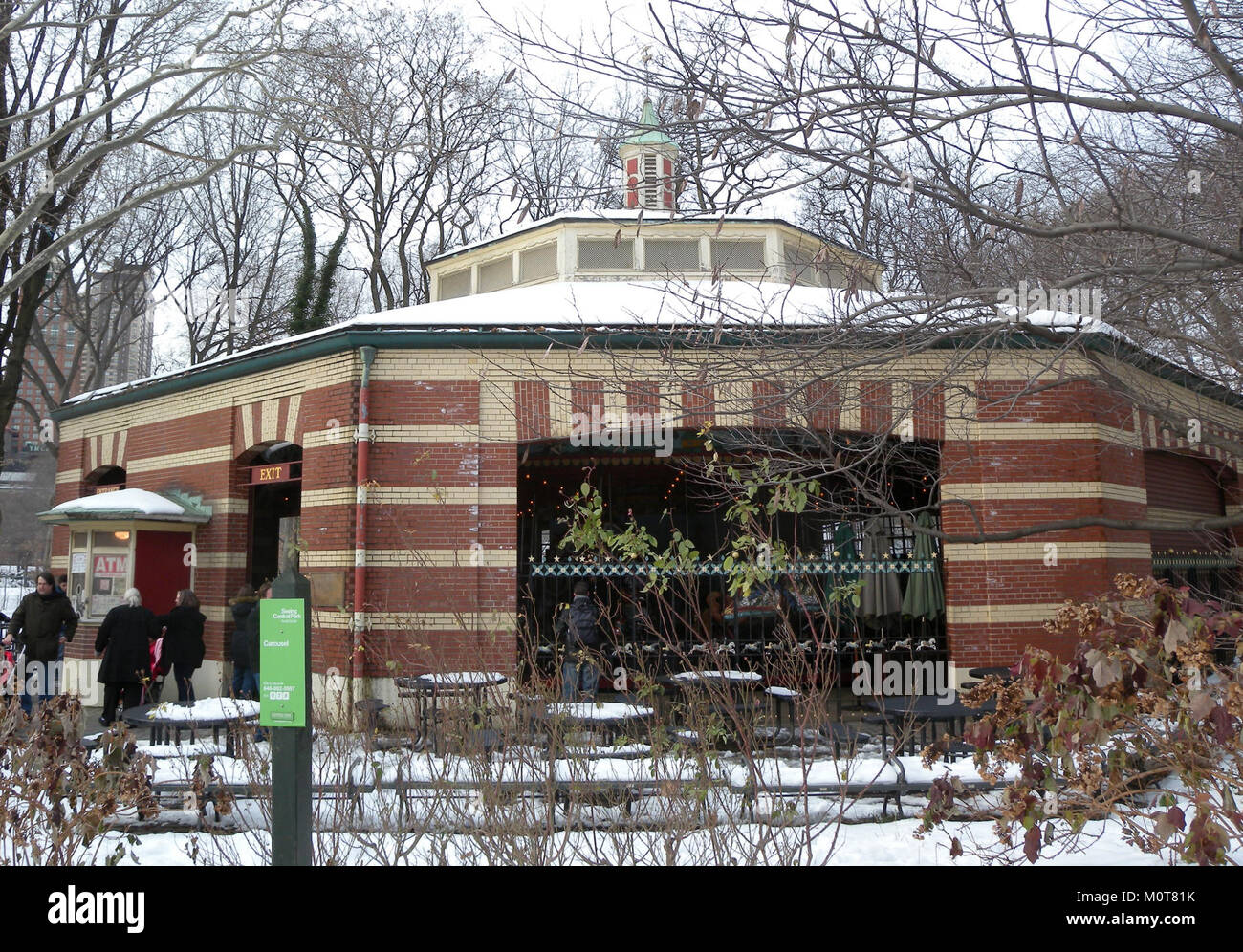 The Central Park Carousel in New York City is captured here in a rare ...