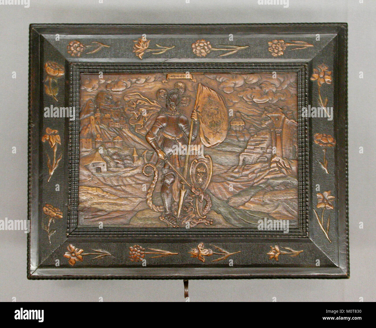 This casket features allegories representing the Four Elements: Earth ...