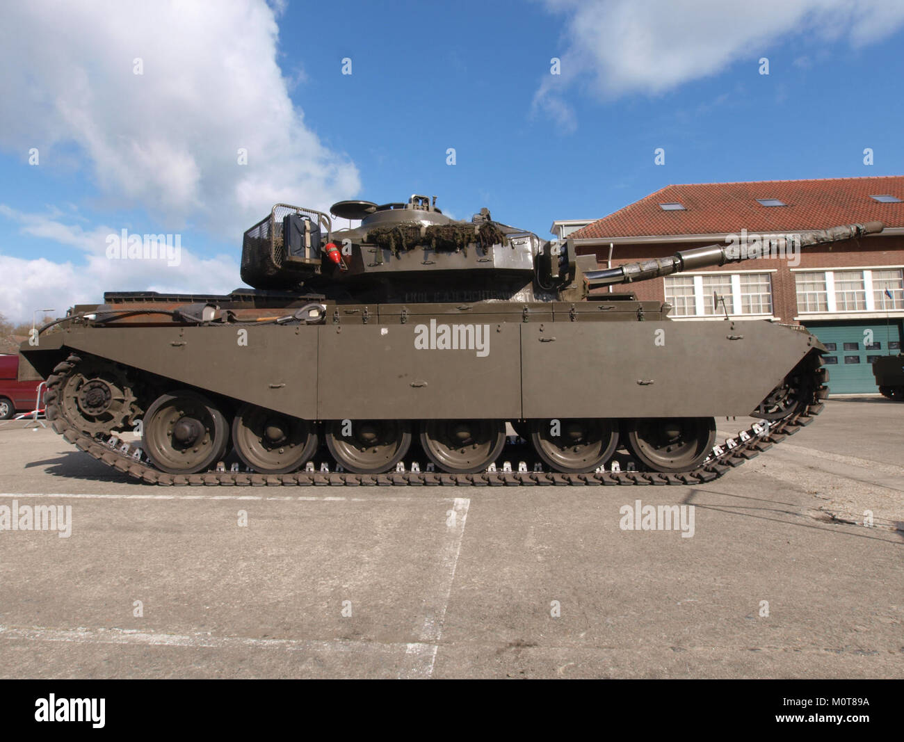 The Centurion Mk 5 105mm is a British main battle tank displayed at a ...