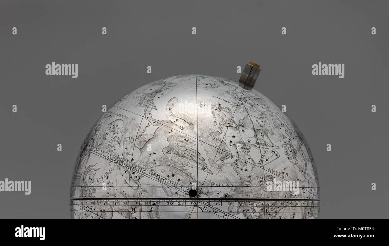 The celestial globe with clockwork, housed at the Metropolitan Museum ...