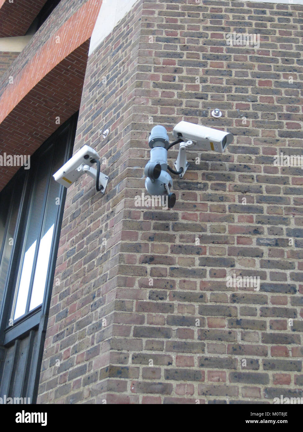 A surveillance camera in London, part of the extensive closed-circuit ...