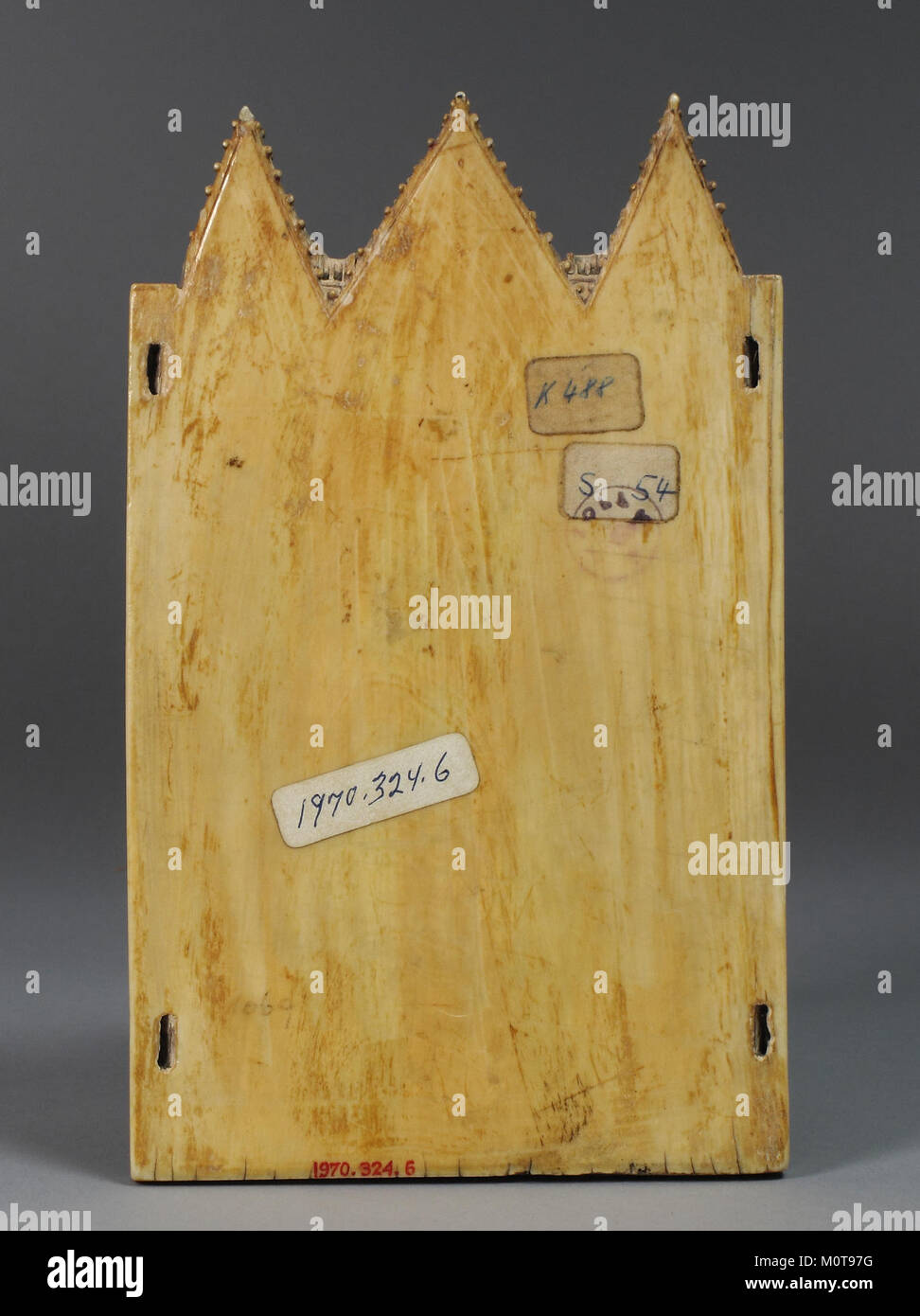 This artwork represents the central panel of a triptych, an art format ...