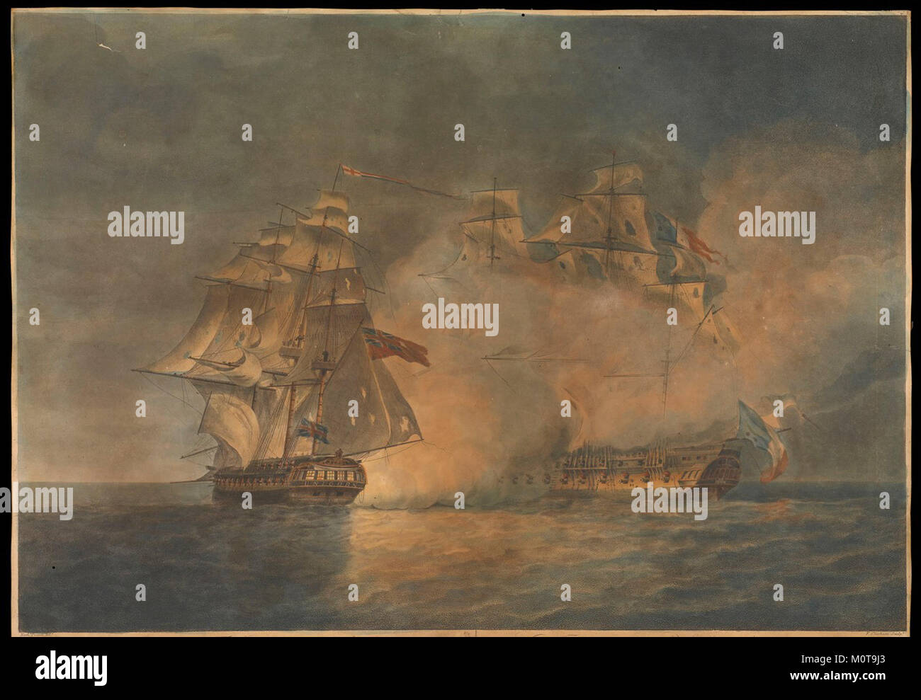 Capture of the french frigate pocock hi-res stock photography and ...