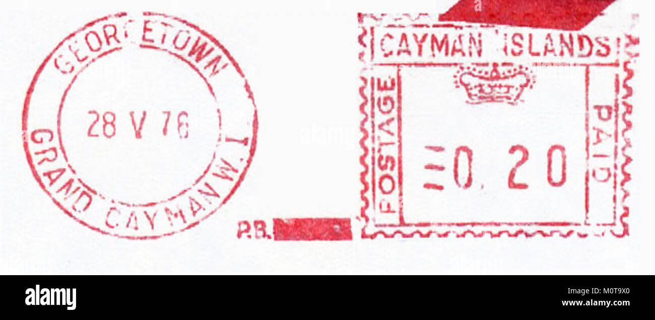 Cayman Islands stamp type 2A Stock Photo - Alamy