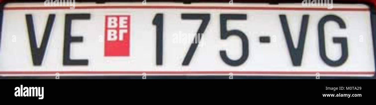 This car plate from Veles, a town in North Macedonia, reflects the ...