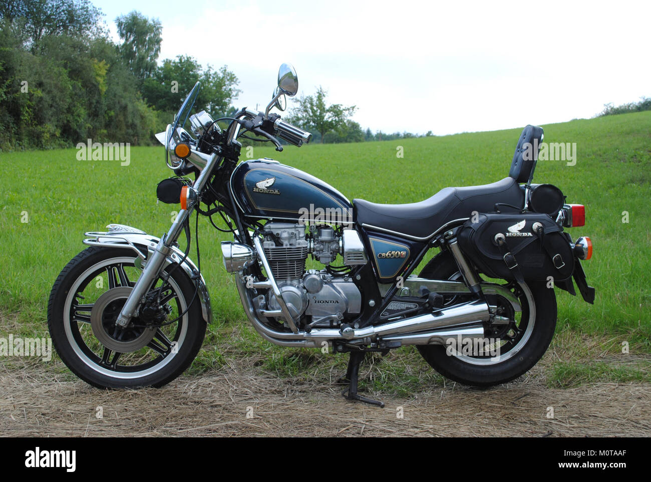 Honda CB650C motorcycle, a classic model featuring a 650cc engine and ...