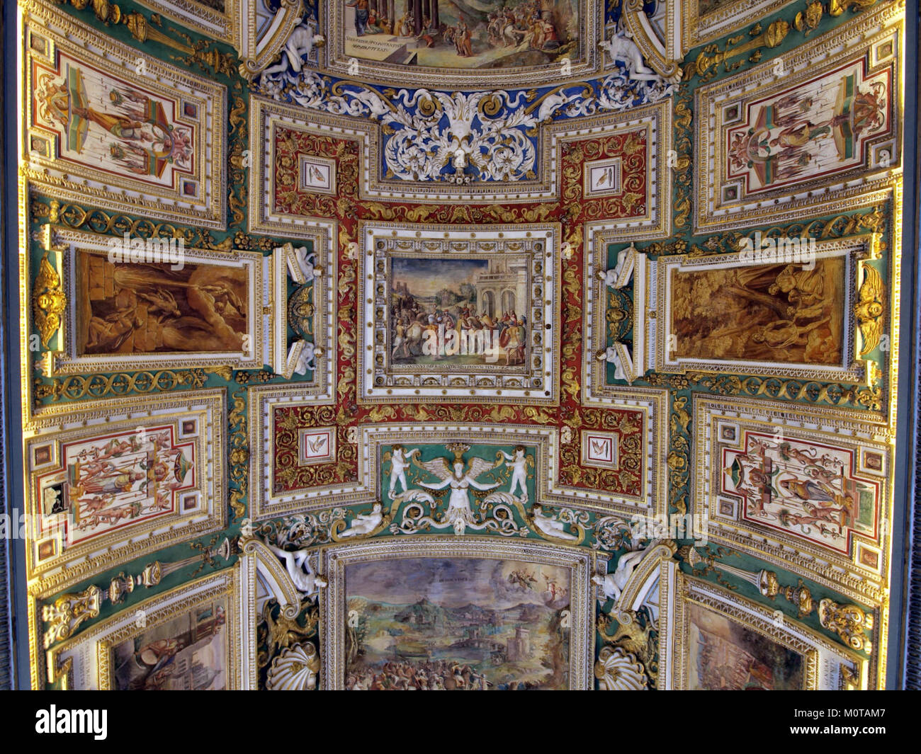 This ceiling photo-42 depicts an ancient Roman representation of ...