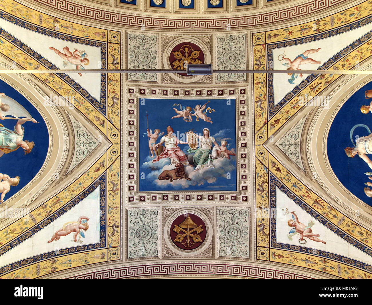 The photograph, labeled 'Ceiling photo-86 PIVS VII PONT MAX XVIII ...