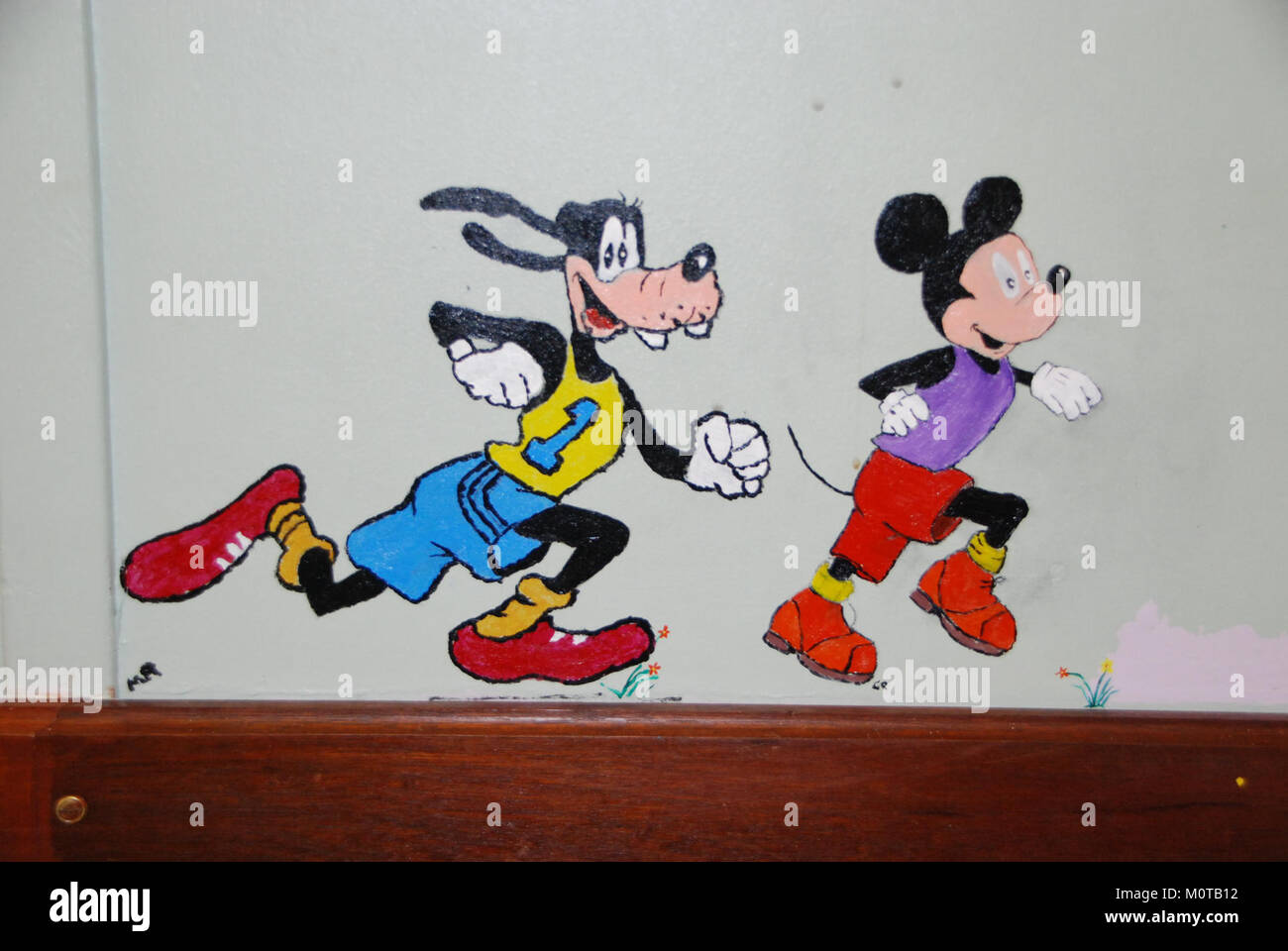 This image depicts cartoon characters racing, a popular theme in ...