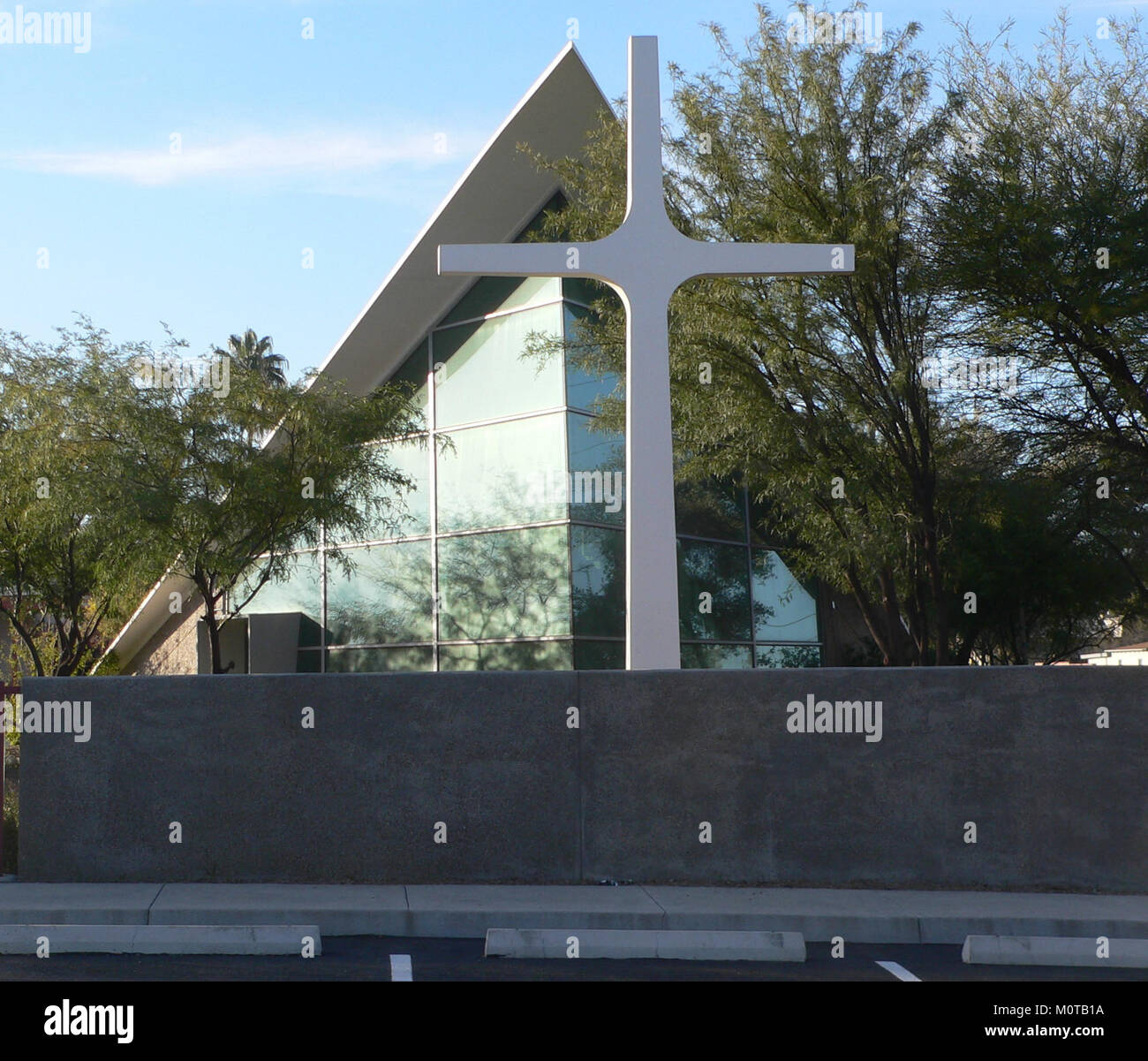 A photograph of the Catalina Church, located in Tucson, Arizona. The ...