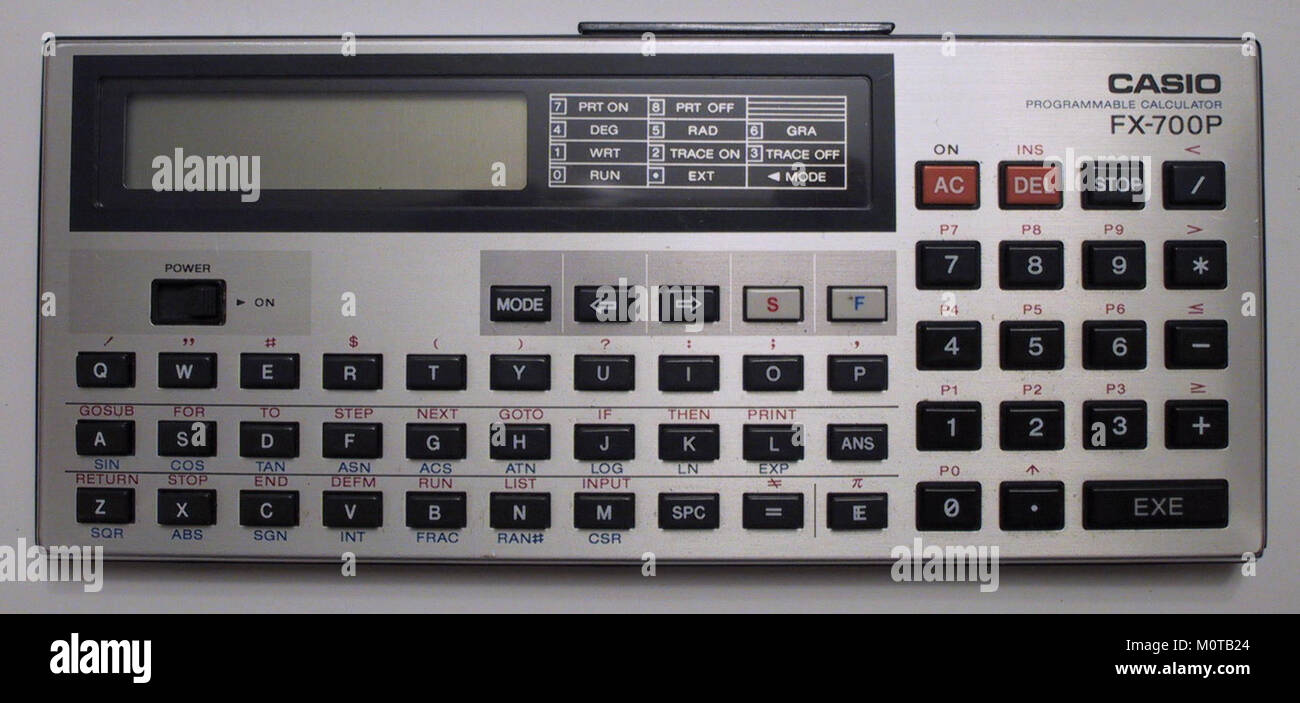 Casio calculator hi-res stock photography and images - Alamy