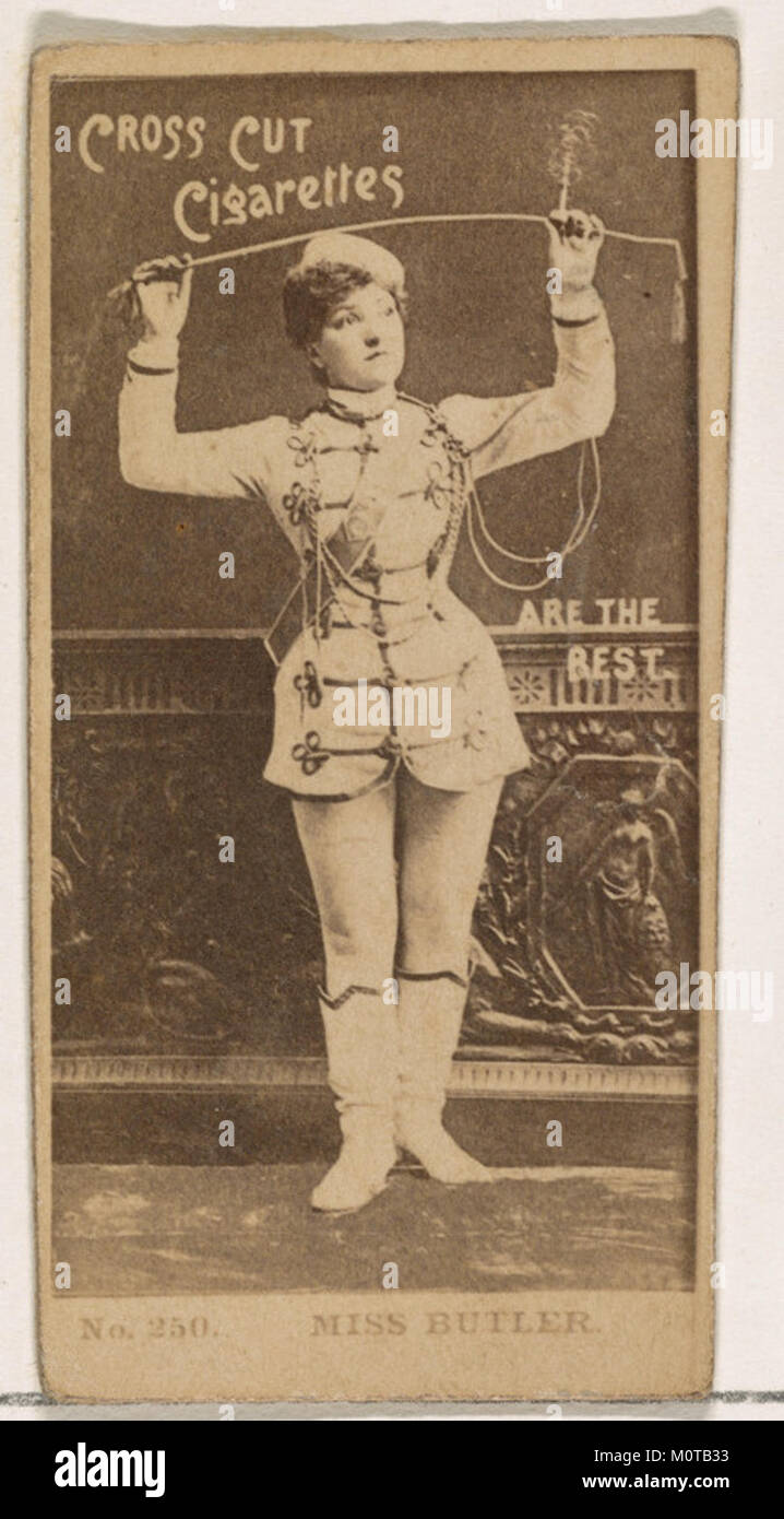 This card features Miss Butler, part of the Actors and Actresses series ...