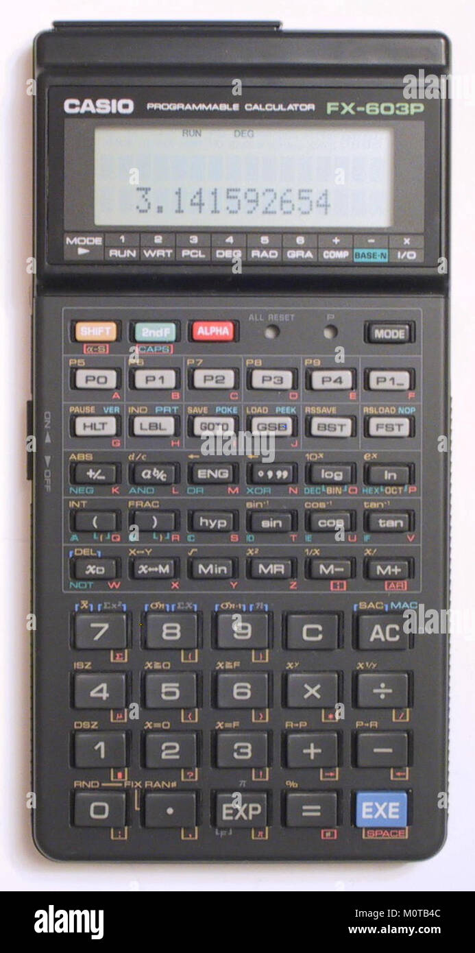 Casio calculator hi-res stock photography and images - Alamy