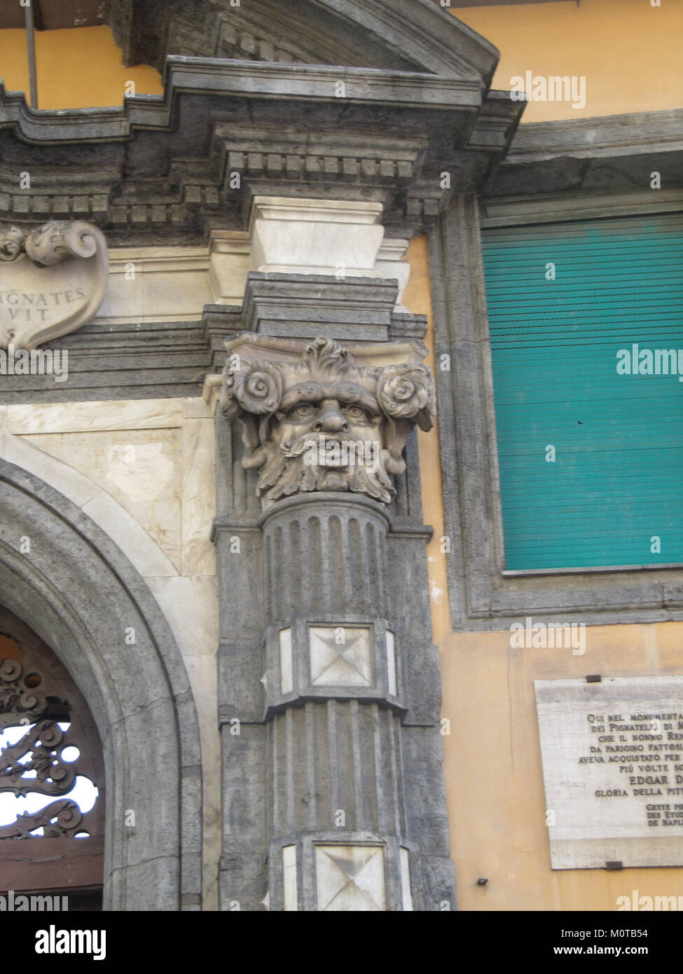 The Capitello apotropaico, or apotropaic column, at Palazzo Monteleone ...