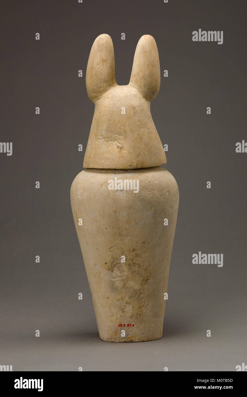 This canopic jar from the Metropolitan Museum of Art, cataloged as MET ...