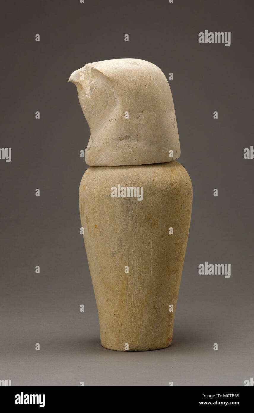 This canopic jar, part of the MET collection, was used in ancient ...