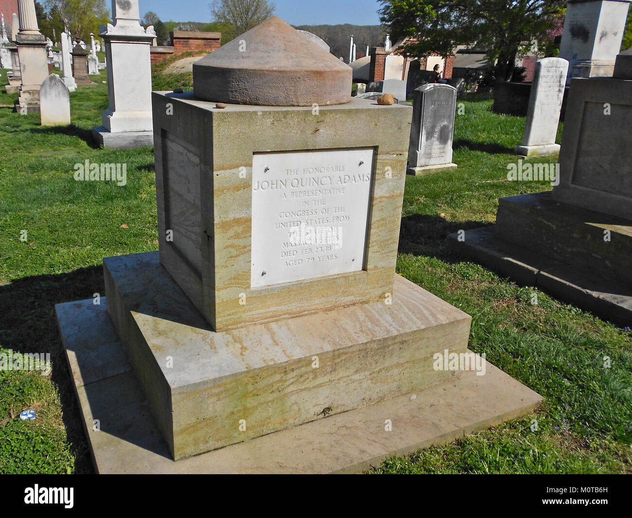 The Cenotaph for John Q. Adams, located in Washington, D.C., honors the ...