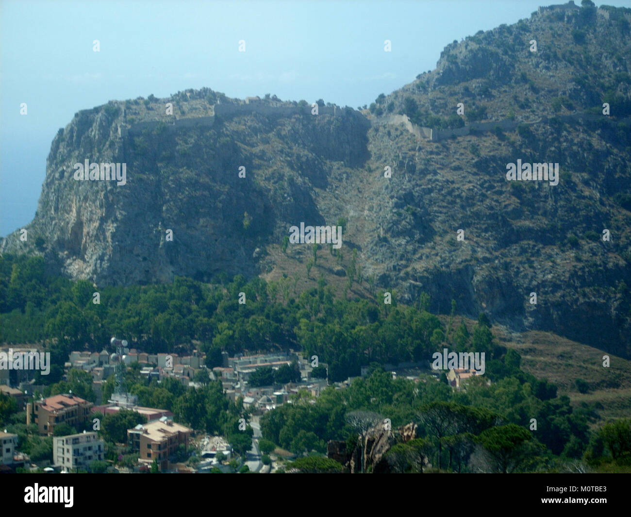 Photograph of Cefalu Castle, an iconic historical site located in ...