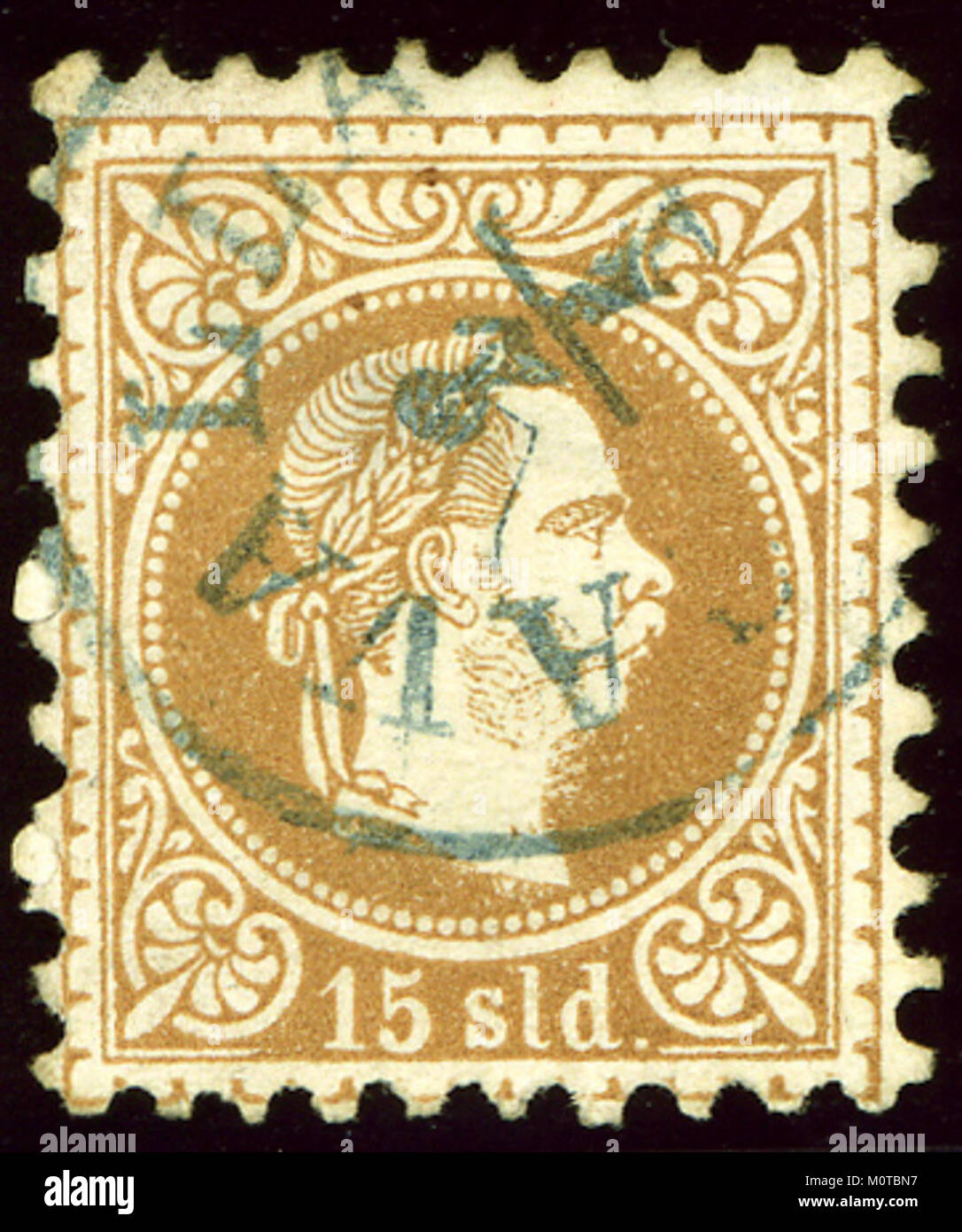 The Cavalla rare blue cancellation refers to a unique postal mark used ...