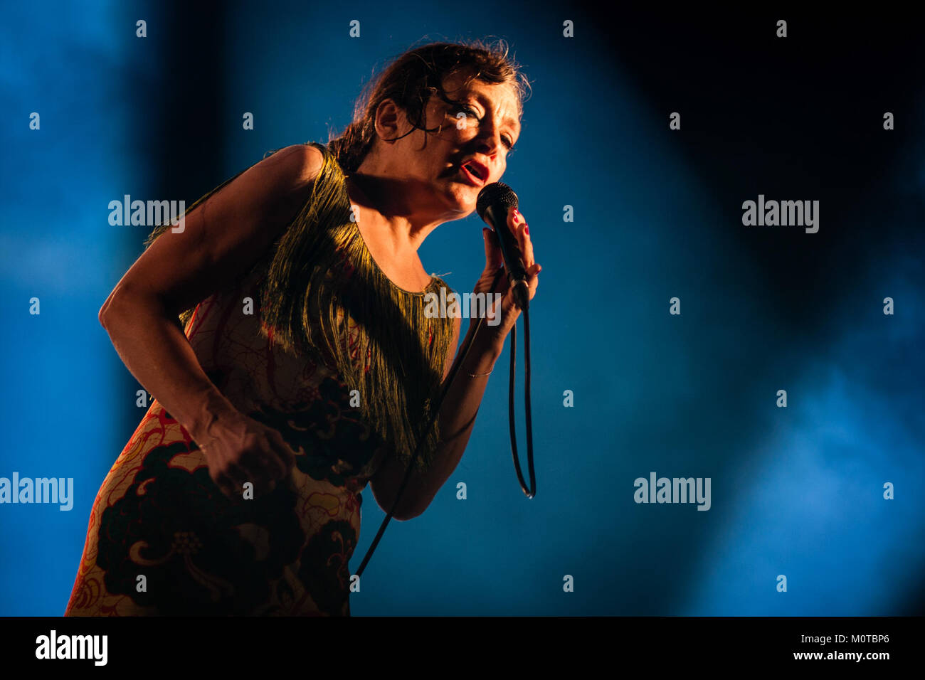 Catherine Ringer, a French singer and actress, performing at the 2012 ...