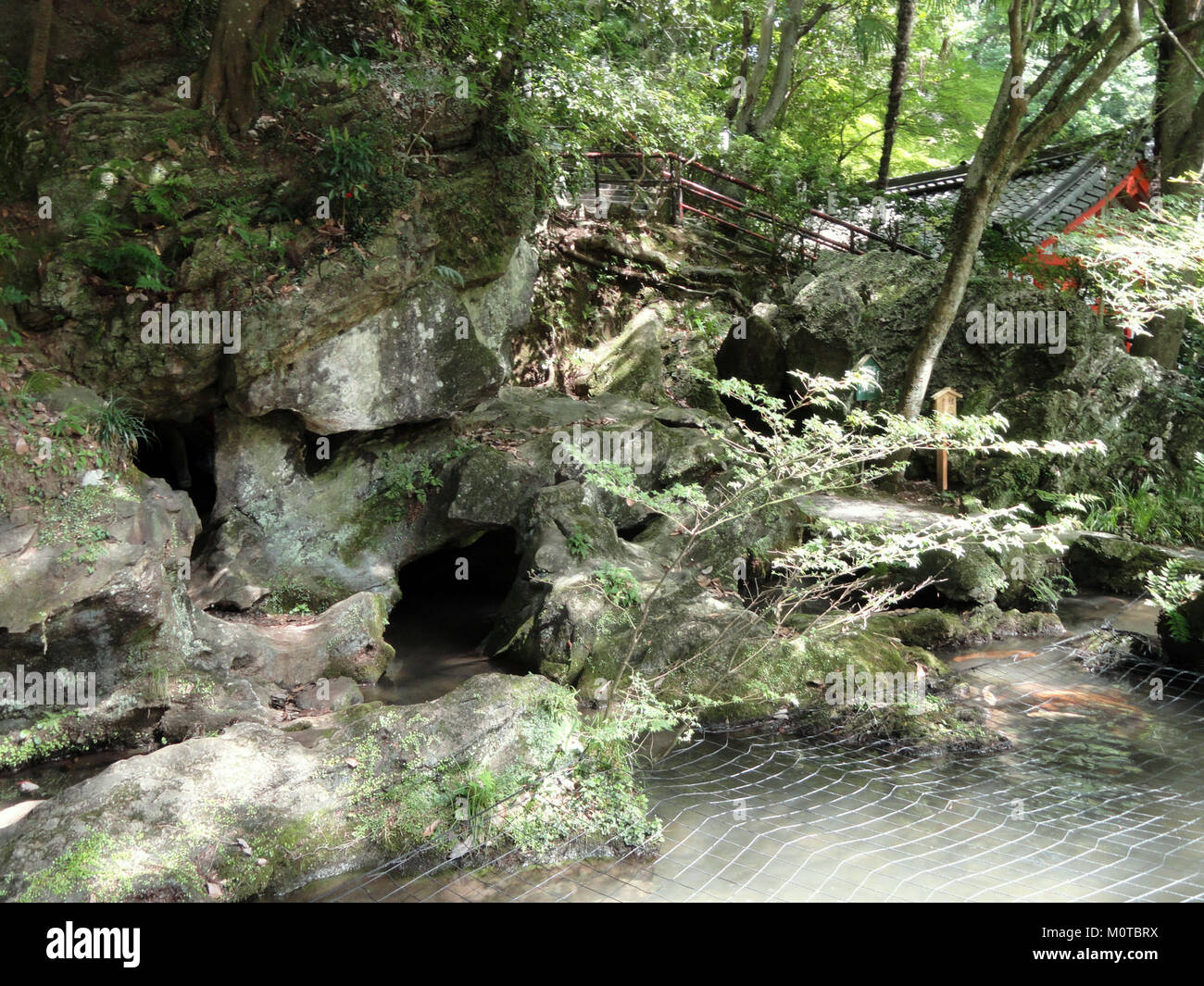 The Ishiyamadera Cave is located in Otsu, Shiga Prefecture, Japan. It ...