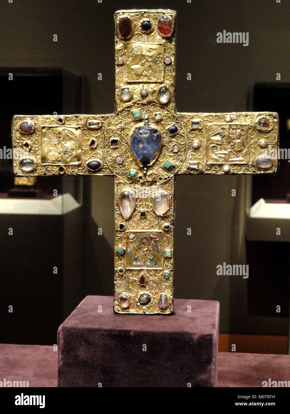 The Ceremonial Cross of Count Liudolf, crafted in Germany shortly after ...