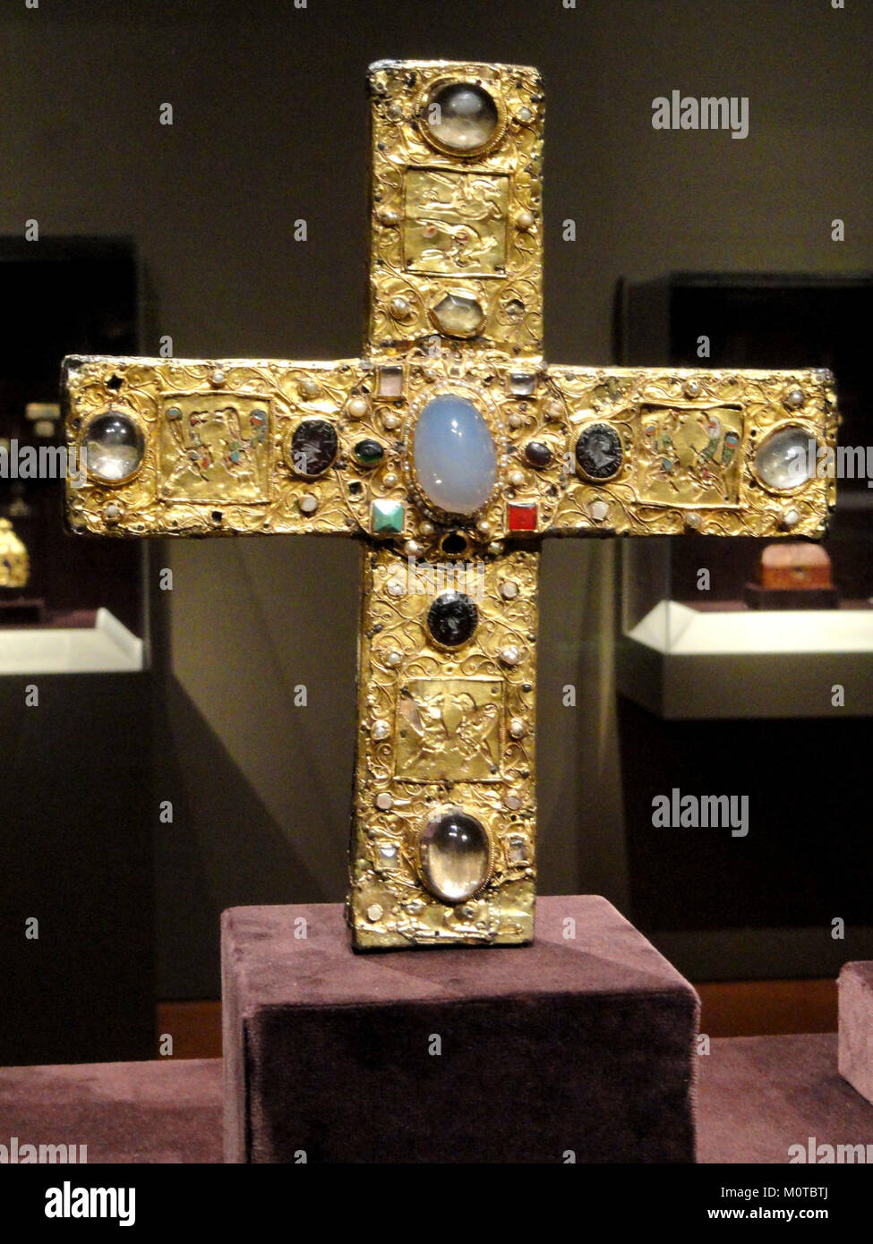 The Ceremonial Cross of Count Liudolf, crafted shortly after 1038, is a ...
