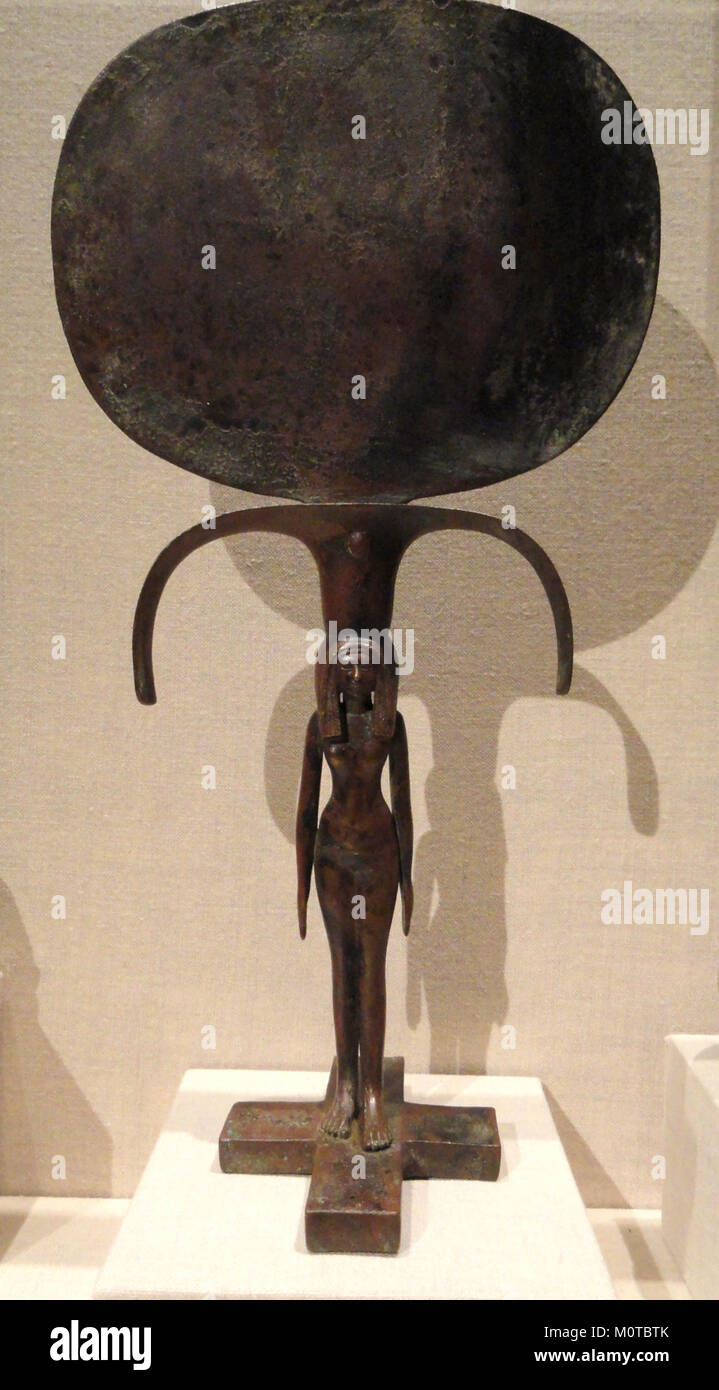 This caryatid mirror from ancient Egypt dates back to the New Kingdom ...