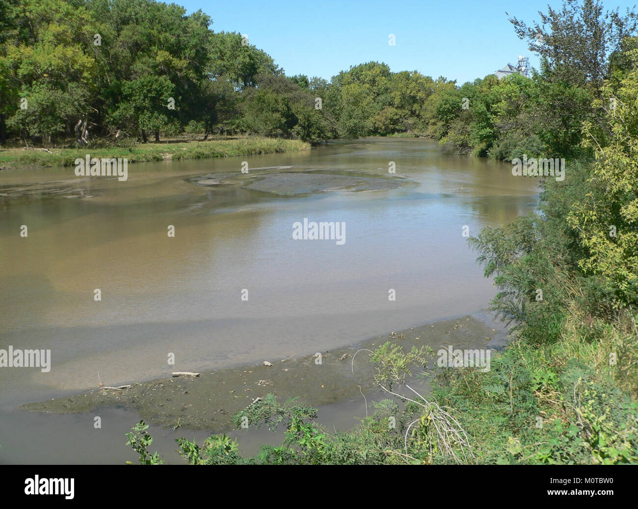 The Cedar River located south of Belgrade, Nebraska, is a natural ...