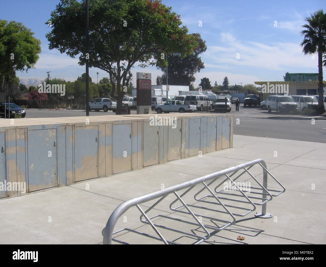 The Capitol Caltrain station is located in California, USA, and serves ...
