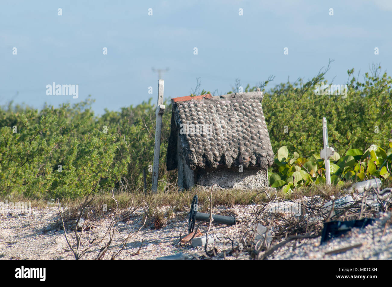 The cemetery at La Restinga Beach is a historical site, offering ...