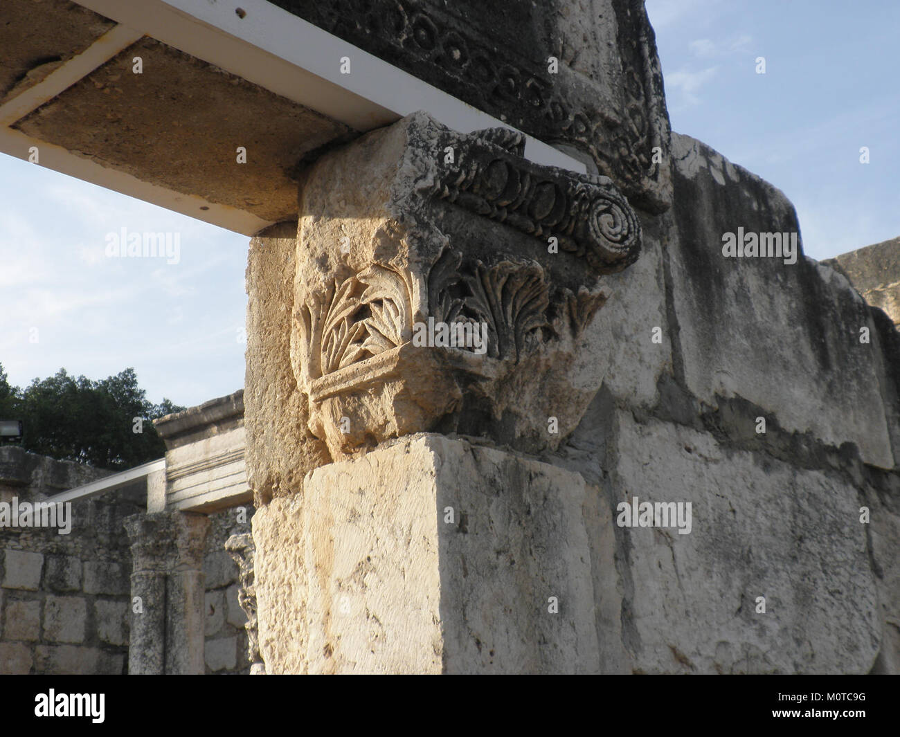 The ancient synagogue at Capernaum is a significant archaeological site ...
