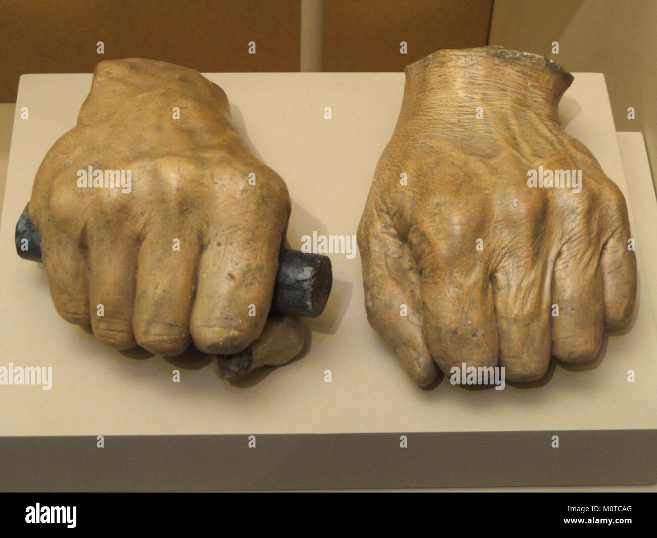 These casts of Abraham Lincoln's hands, created by sculptor Leonard ...