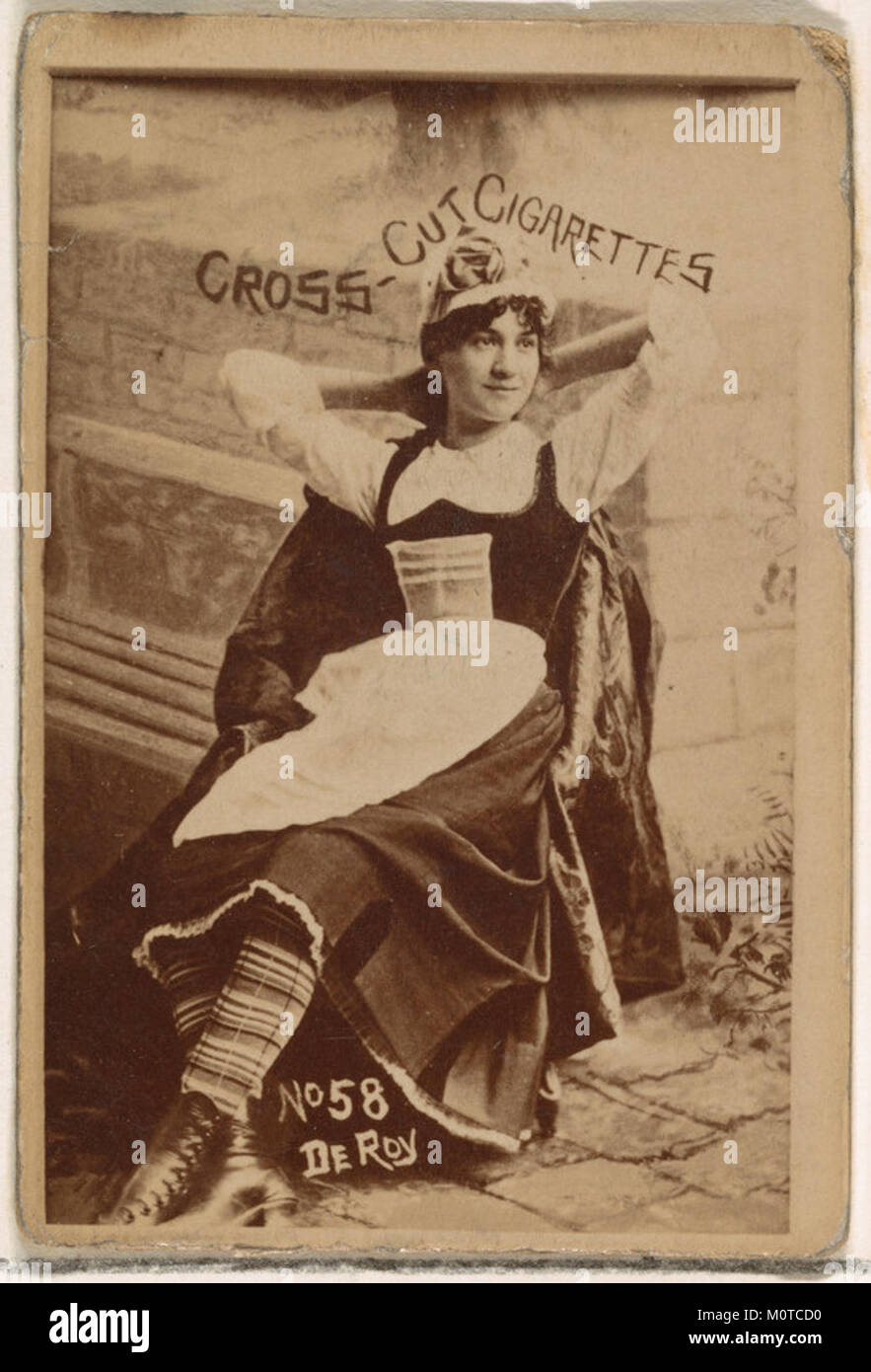 This trading card features actor De Roy from the 'Actors and Actresses ...