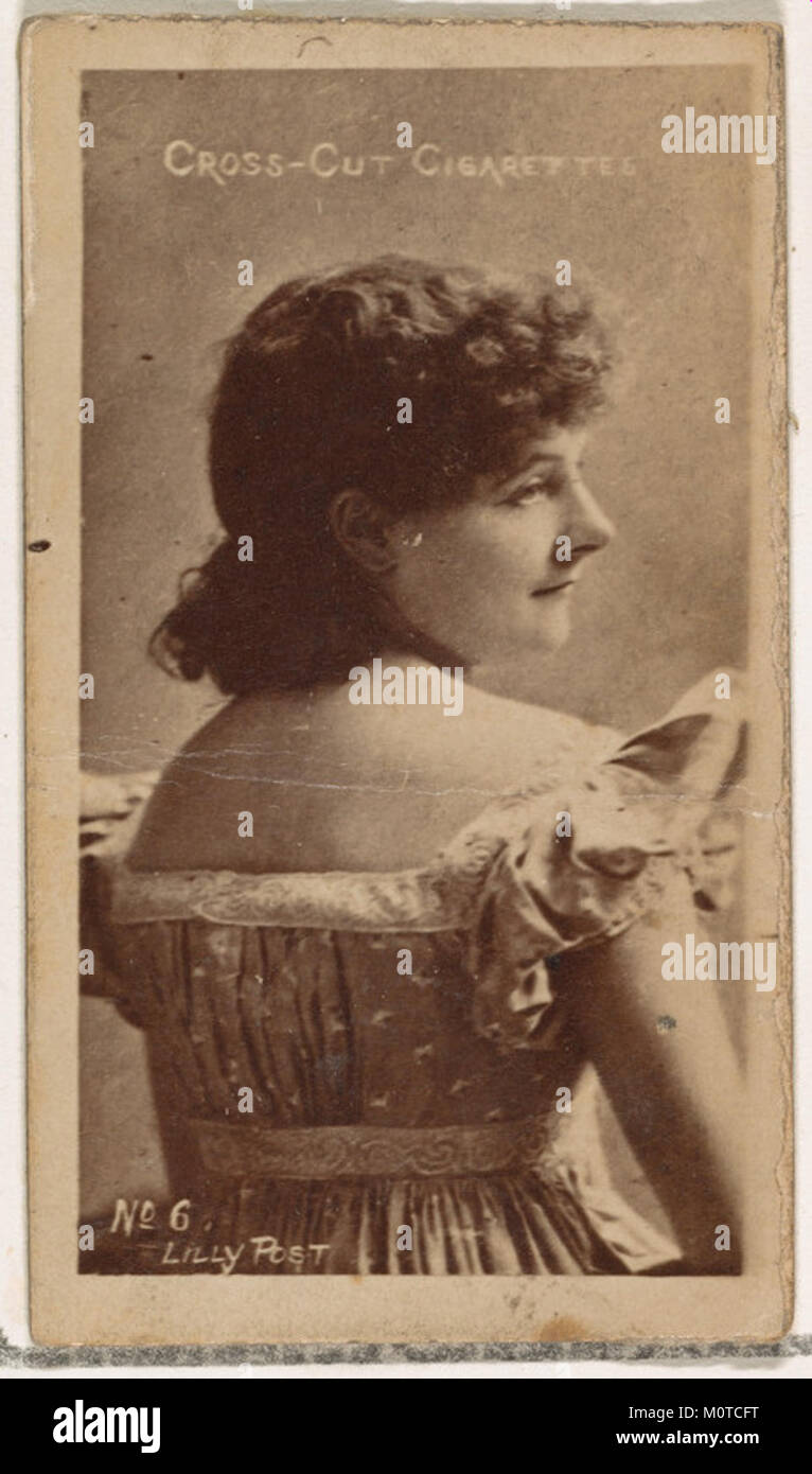 Photograph of a trading card from the 'Actors and Actresses' series ...