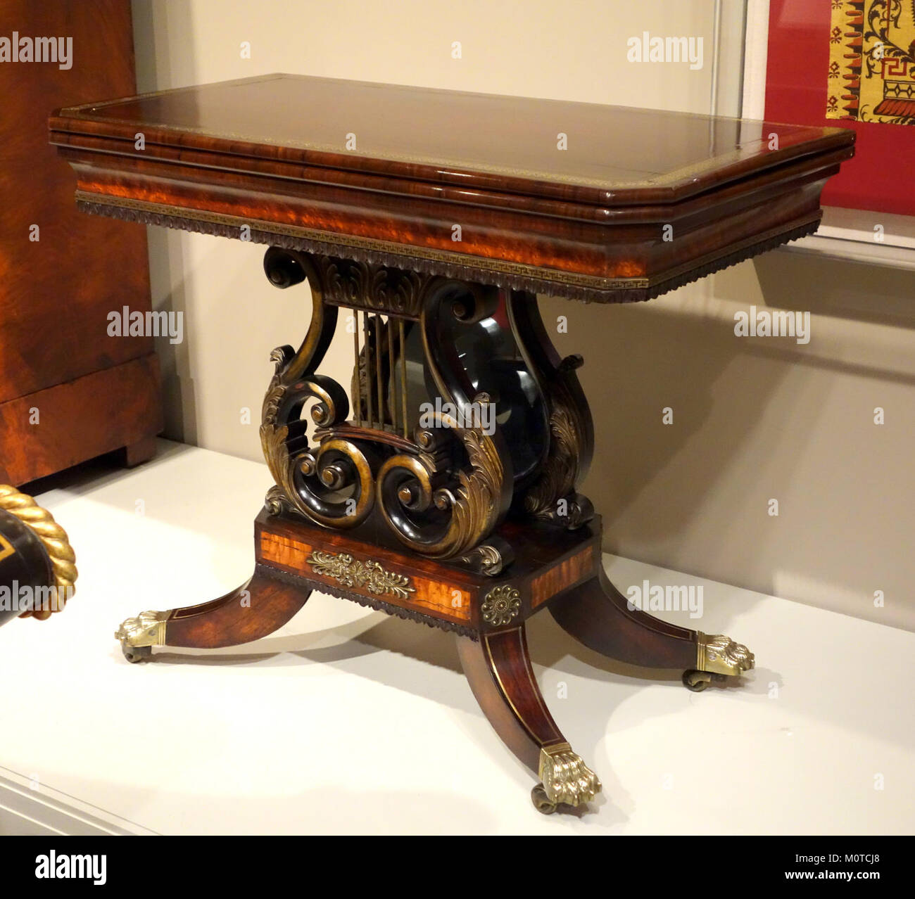 A card table attributed to Thomas Seymour, with carving attributed to ...