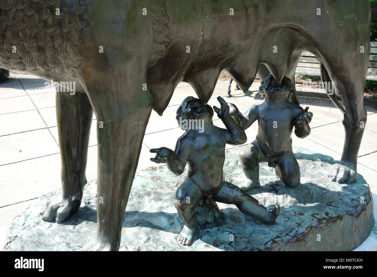 The Capitoline She-Wolf, a famous bronze sculpture symbolizing Roman ...