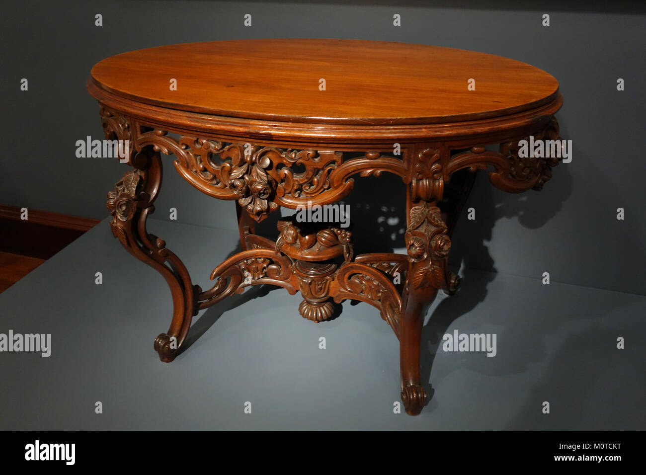The 'Center Table' attributed to Joseph and John W. Meeks, crafted in ...