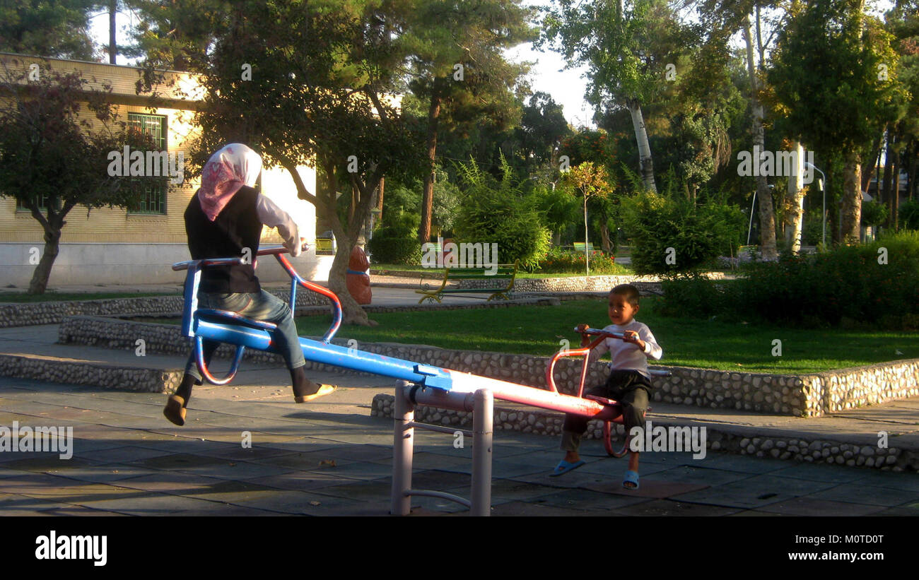 The Central Public Park in Nishapur, located in Iran, is a national ...