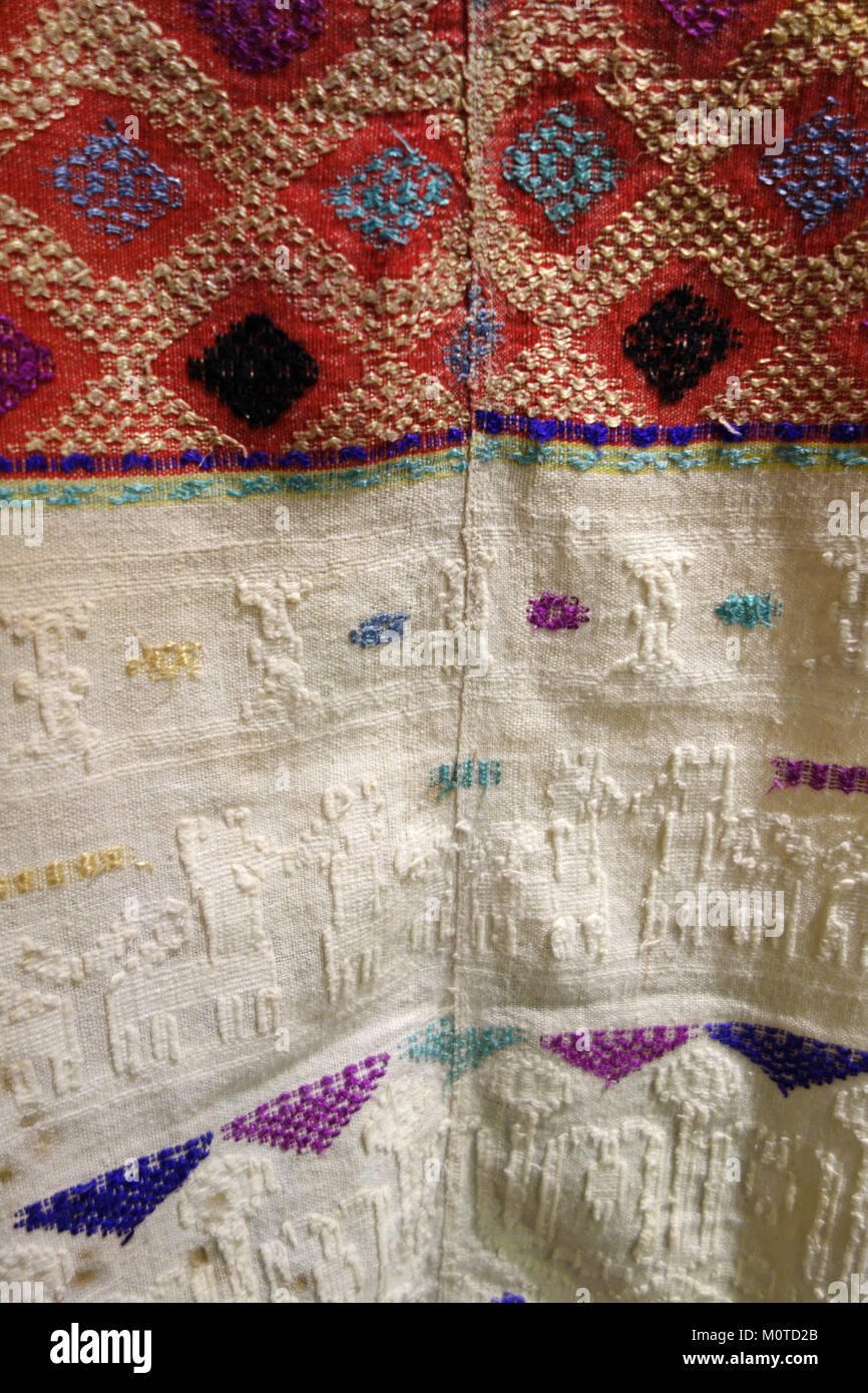 A ceremonial huipil, a traditional garment worn by the Kakchiquel Maya ...