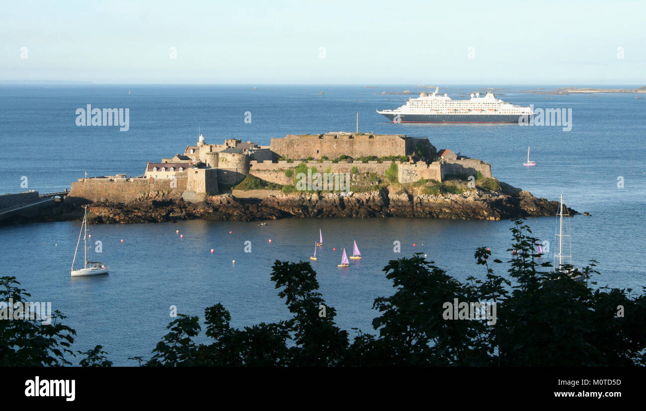 Castle Cornet, located on the island of Guernsey, is a historic ...
