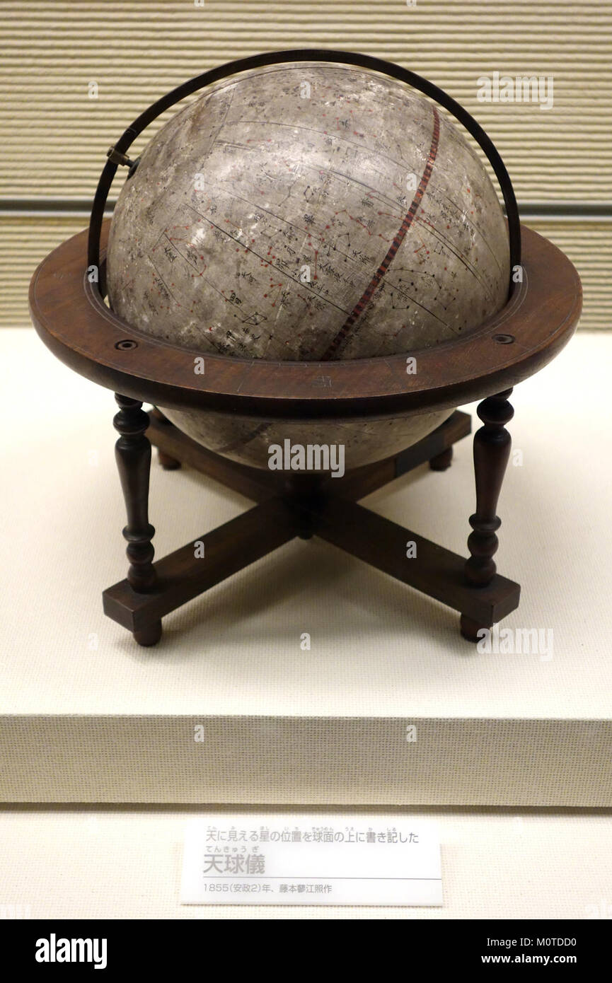 The celestial globe from 1855, housed in the National Museum of Nature ...